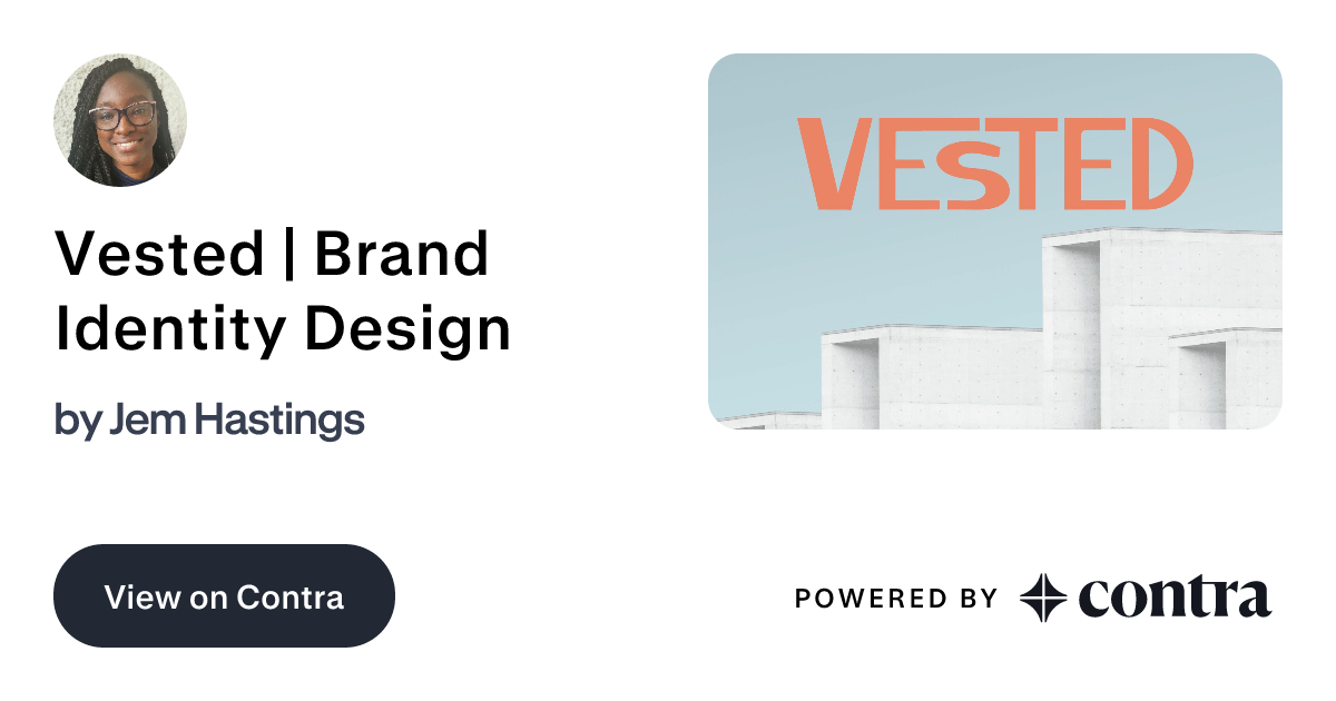 Vested | Brand Identity Design by Jem Hastings