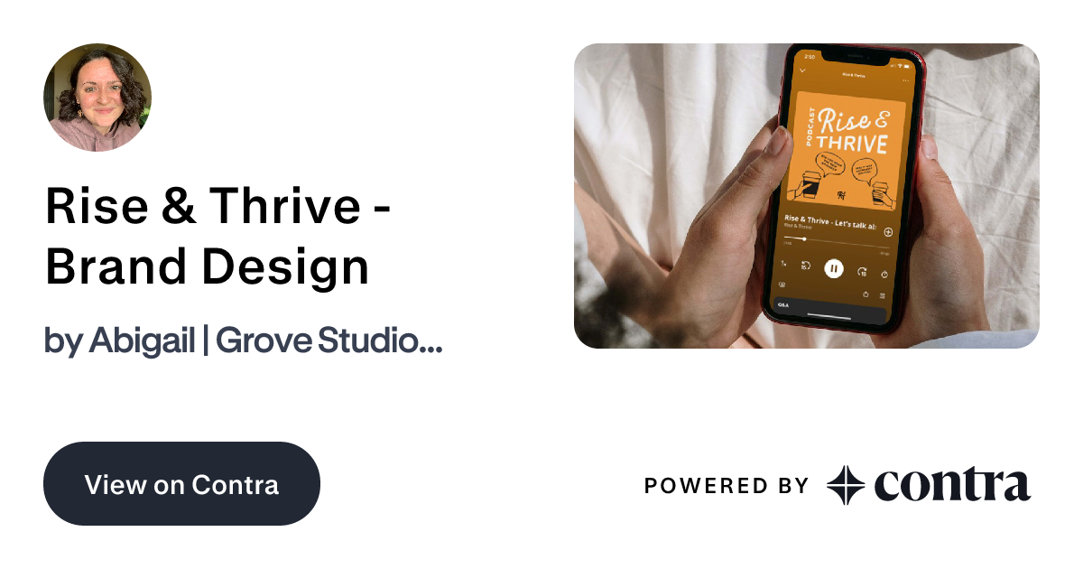 Rise & Thrive - Brand Design by Abigail | Grove Studio Co.