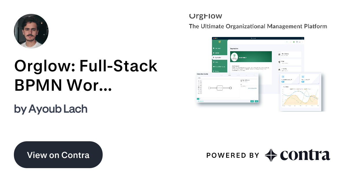 Orglow: Full-Stack BPMN Workflow Automation Platform by Ayoub Lach