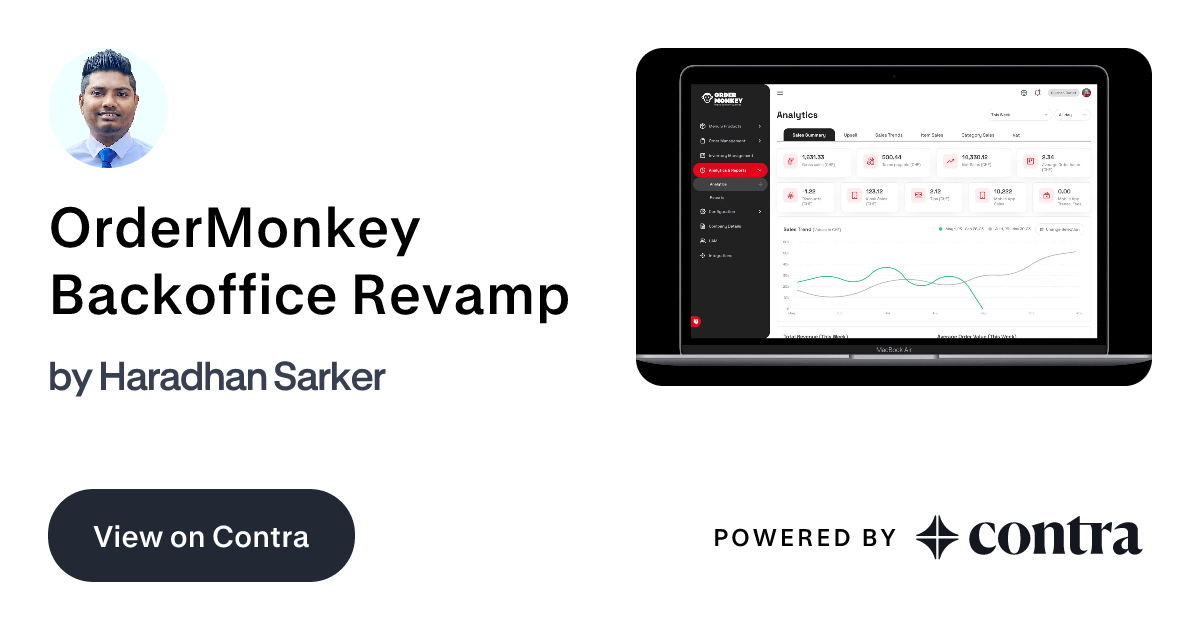 OrderMonkey Backoffice Revamp by Haradhan Sarker