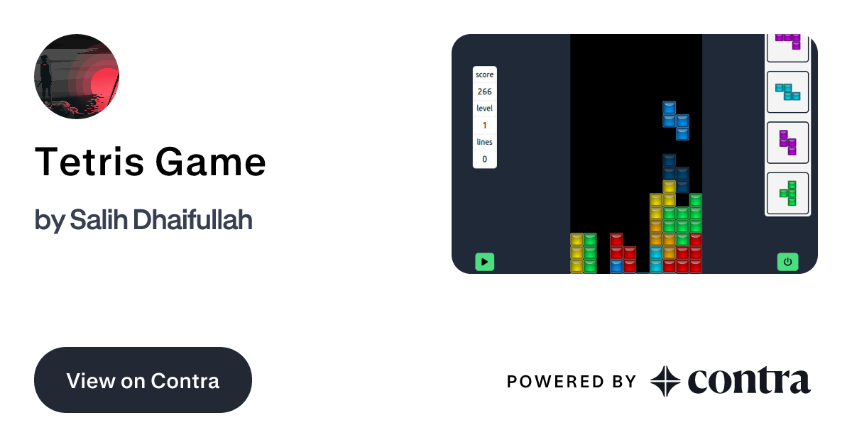 Tetris Game by Salih Dhaifullah