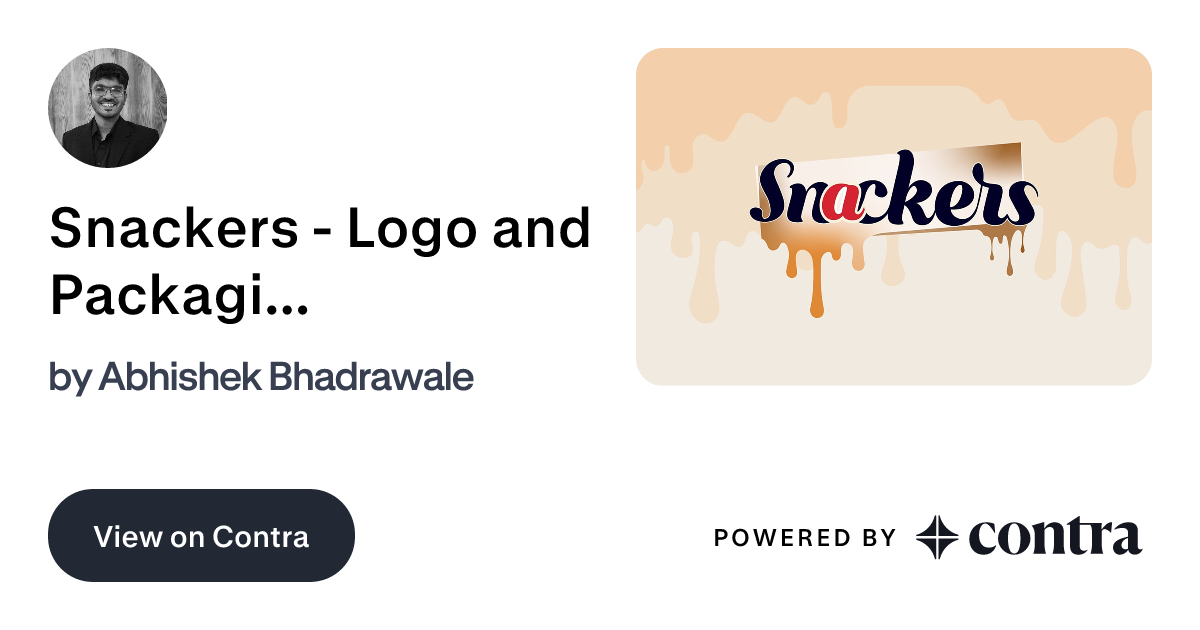 Snackers - Logo and Packaging Design by Abhishek Bhadrawale