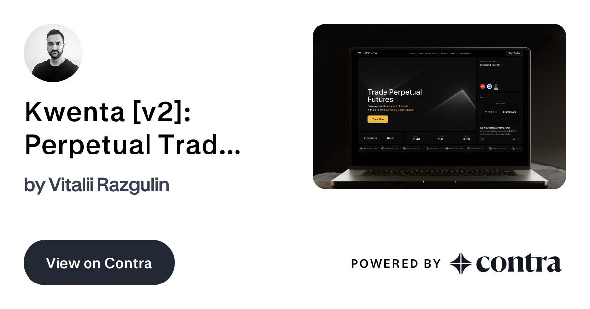 Kwenta [v2]: Perpetual Trading Platform by Vitalii Razgulin