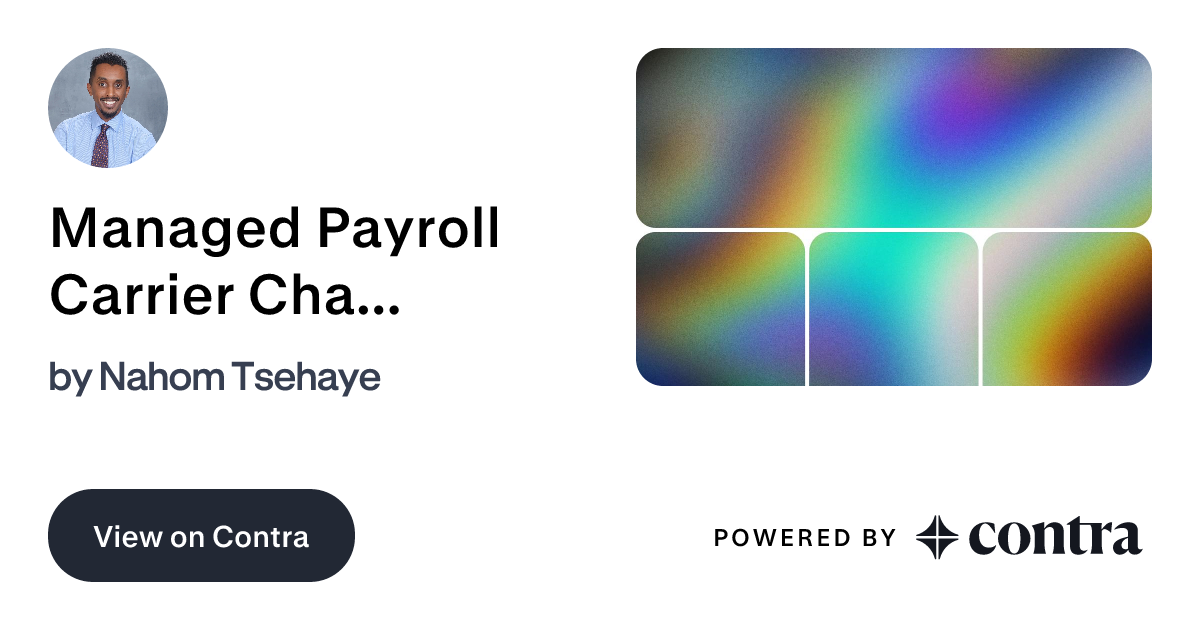 Managed Payroll Carrier Change - iSolved to ADP by Nahom Tsehaye