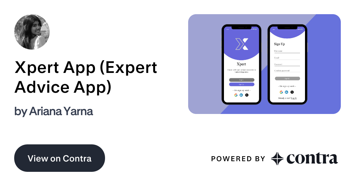Xpert App (Expert Advice App) by Ariana