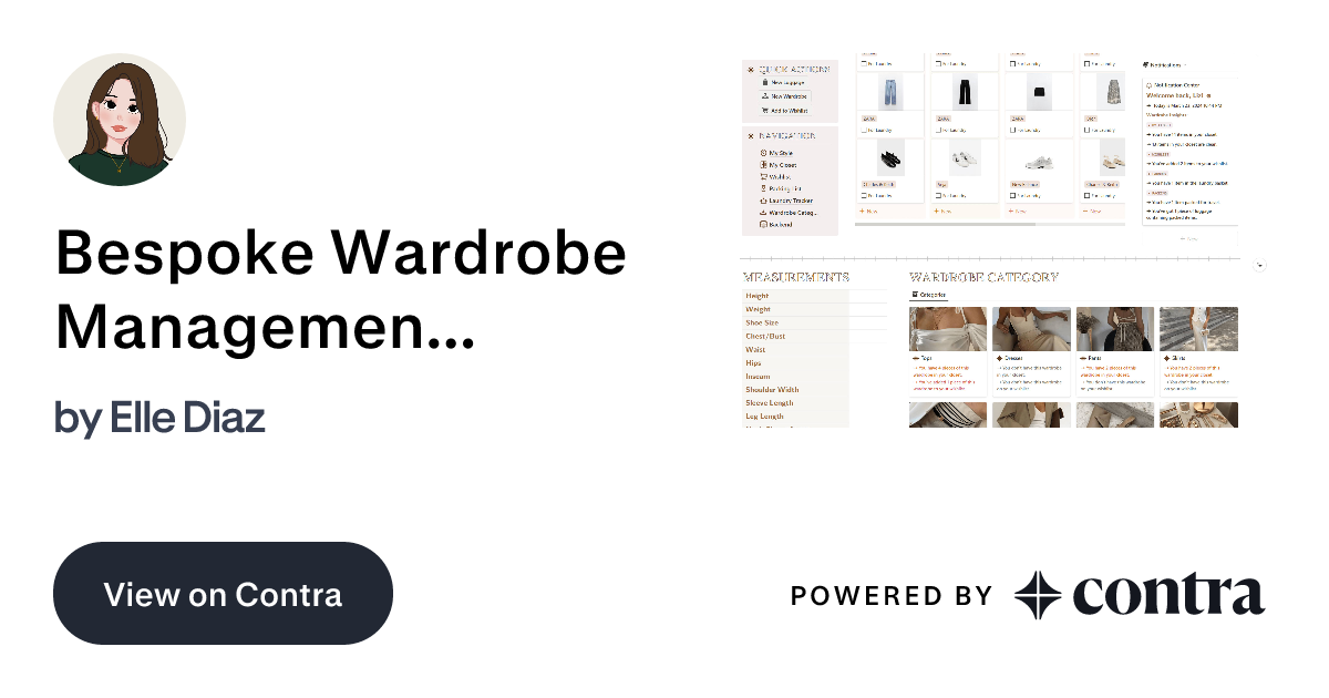 Custom Build - Wardrobe Manager by Elle Notion