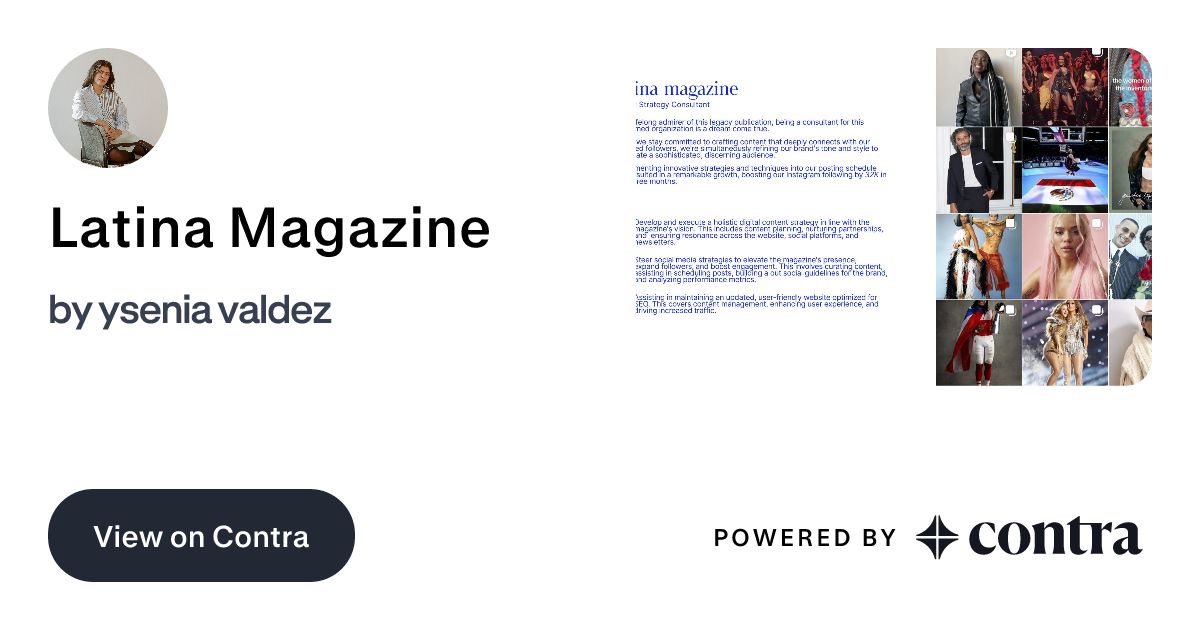 Latina Magazine by ysenia valdez