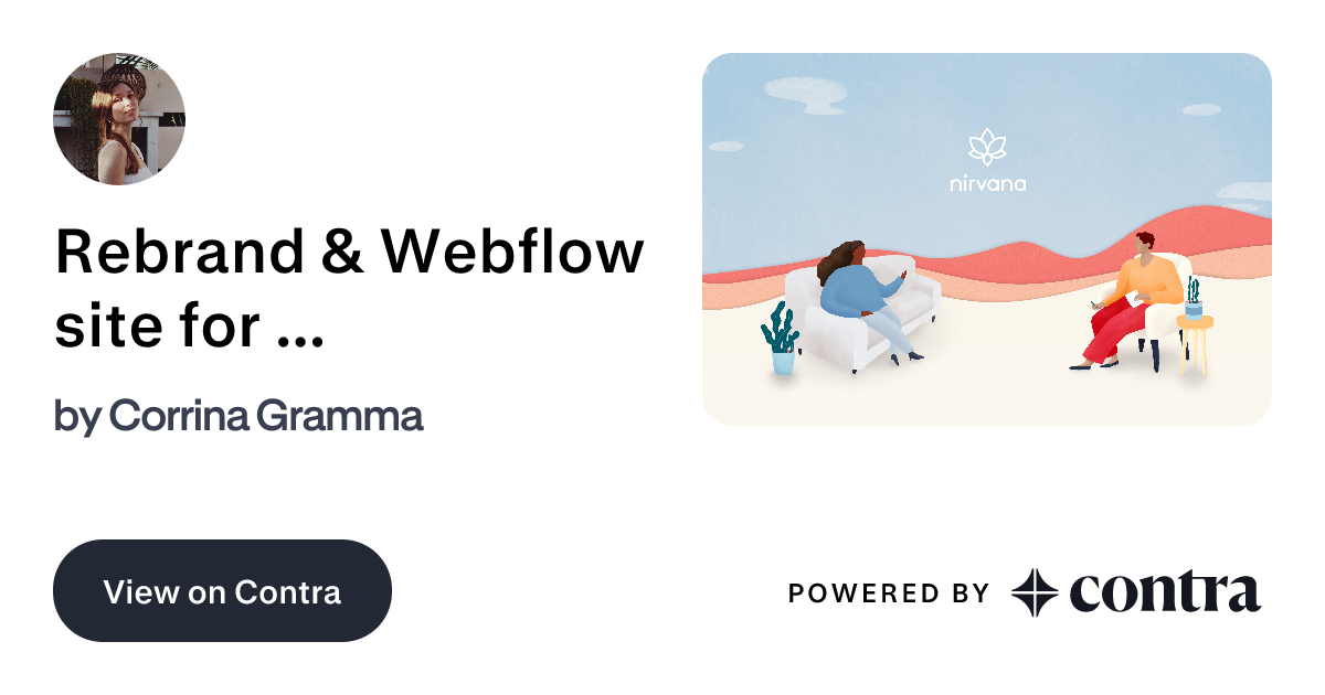 Rebrand & Webflow site for FinTech startup Nirvana Health by Corrina Gramma