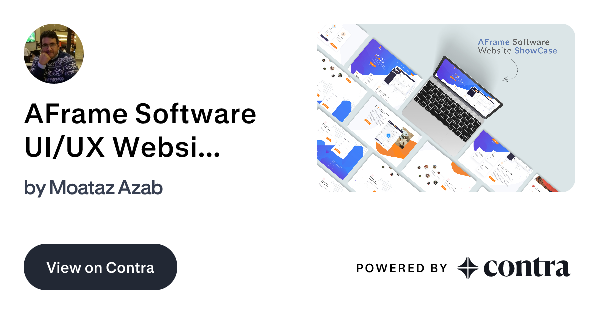 AFrame Software UI/UX Website Design for CRM Platform. by Moataz Azab