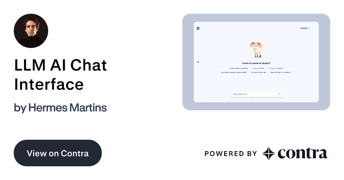 LLM AI Chat Interface by Hermes Martins
