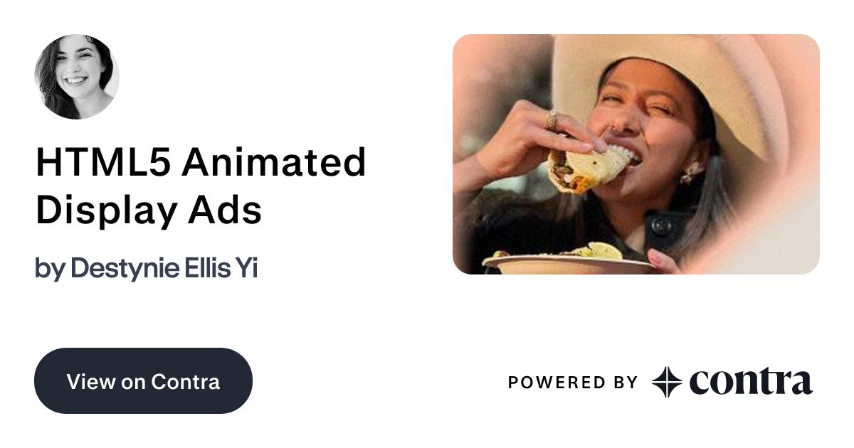 HTML5 Animated Display Ads by Destynie Ellis Yi