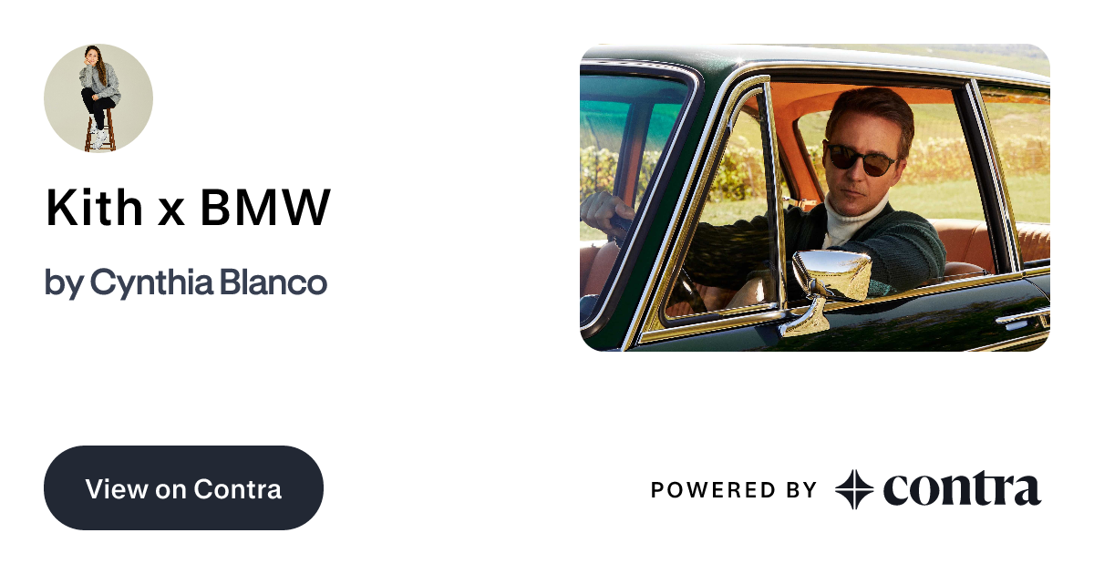 Kith x BMW by Cynthia Blanco