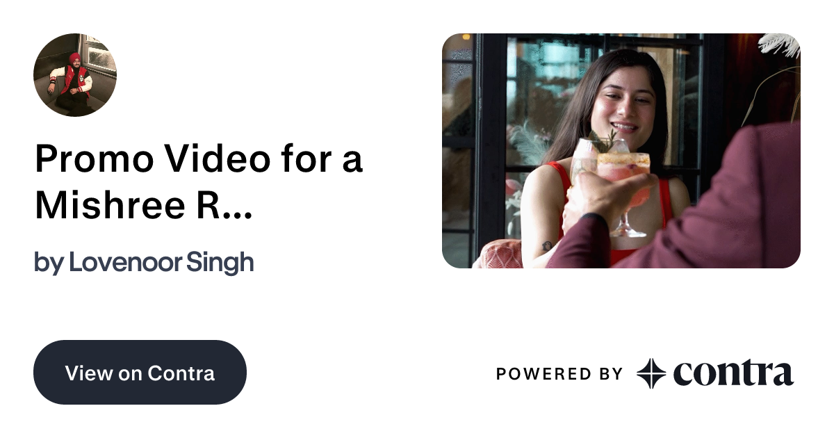 Promo Video for a Mishree Resturant by Lovenoor Singh