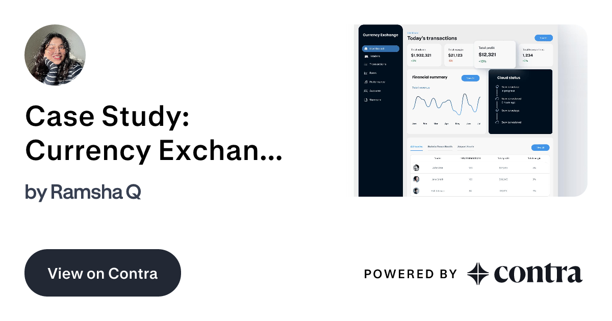 Case Study: Currency Exchange Booth Management Web Application by Ramsha Q