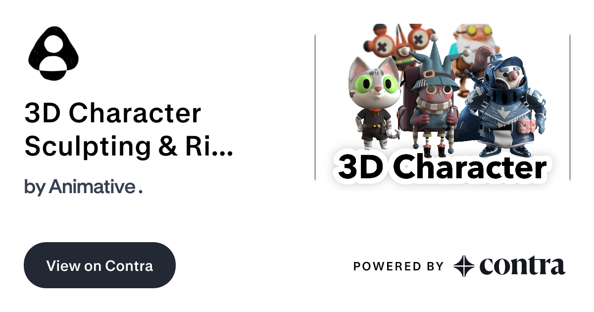 3D Character Sculpting & Rigging by Animative