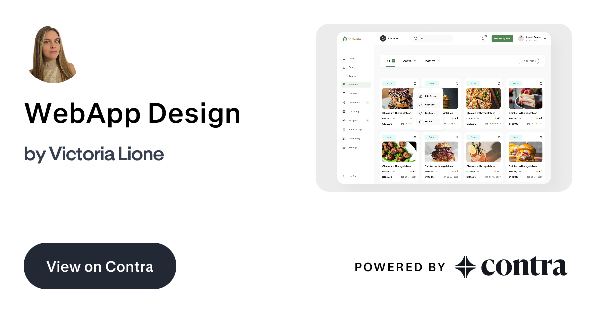 WebApp Design by Victoria Lione