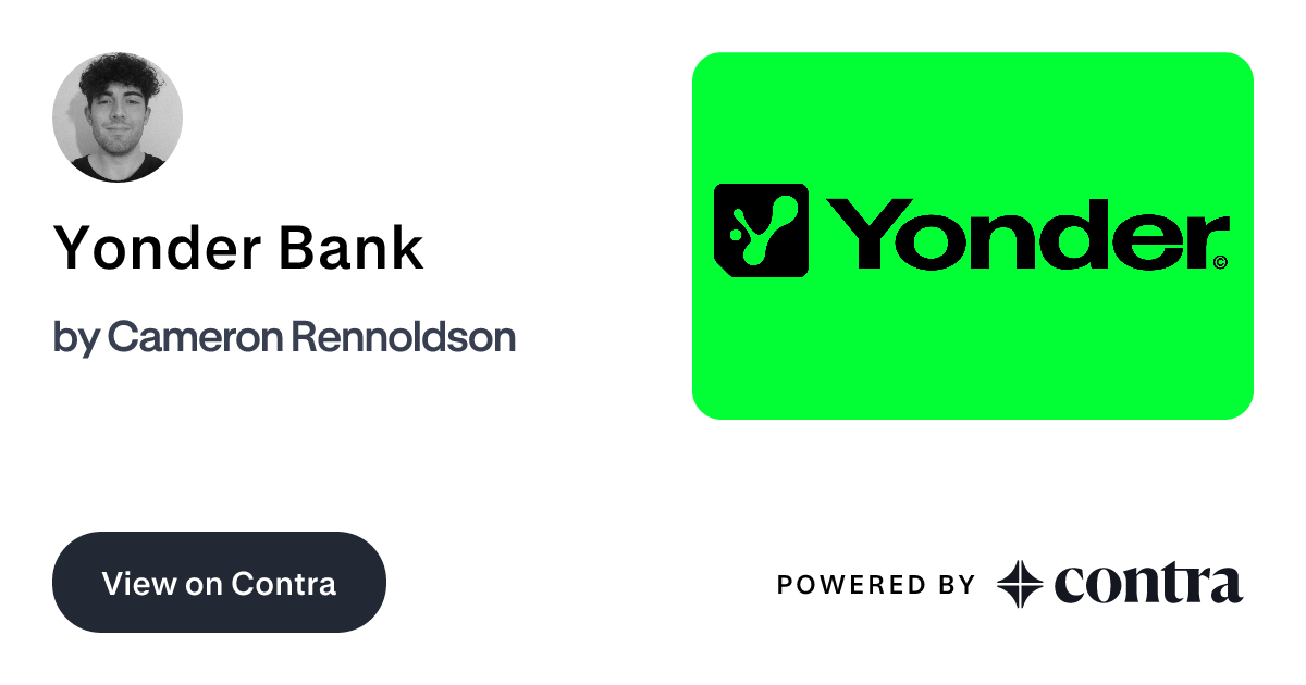 Yonder Bank by Cameron Rennoldson