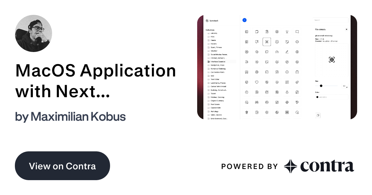 MacOS Application with NextJS & Tauri (Alpha/Private) by Maximilian Kobus