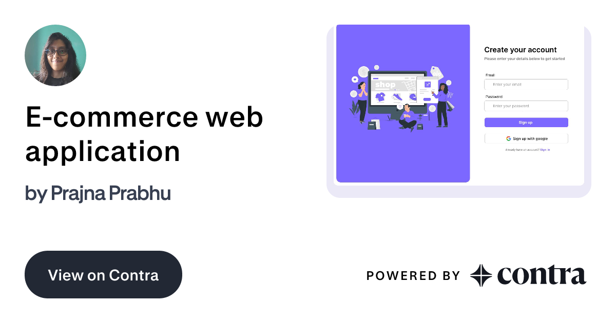 E-commerce web application by Prajna Prabhu