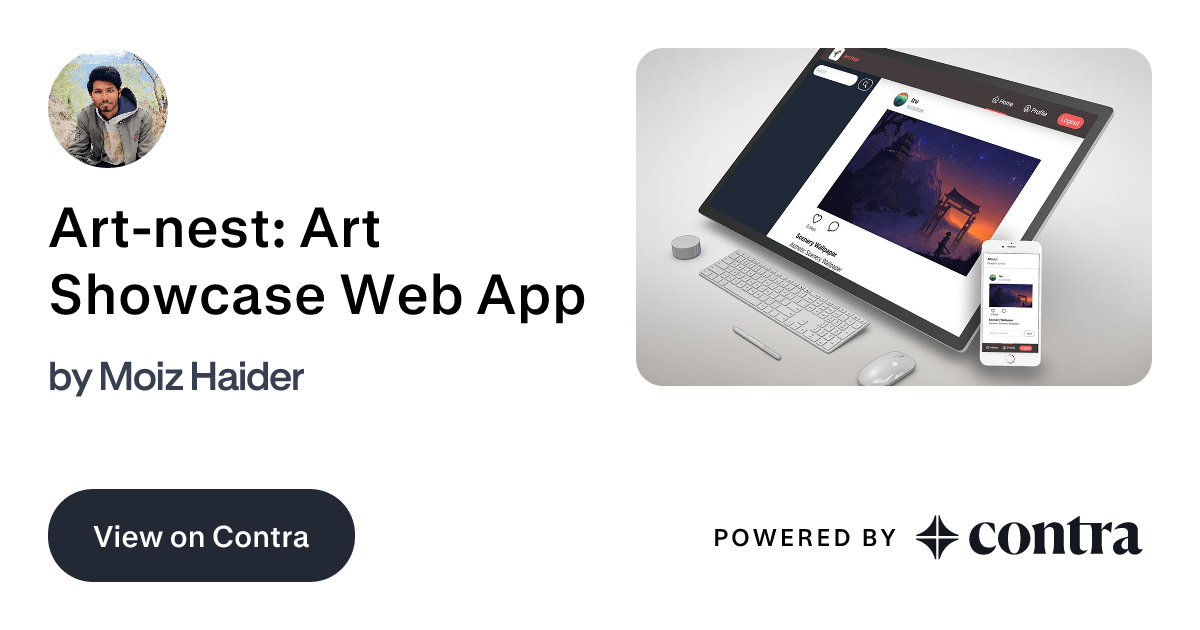 Art-nest: Art Showcase Web App by Moiz Haider