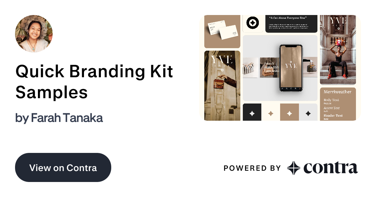 Quick Branding Kit Samples by Farah Tanaka