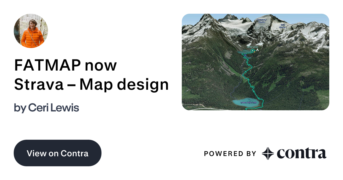 FATMAP now Strava – Map design by Ceri Lewis