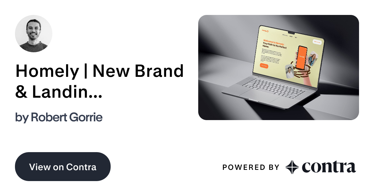 Homely | New Brand & Landing Page Design by Robert Gorrie