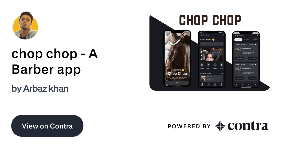 chop chop - A Barber app by Arbaz khan