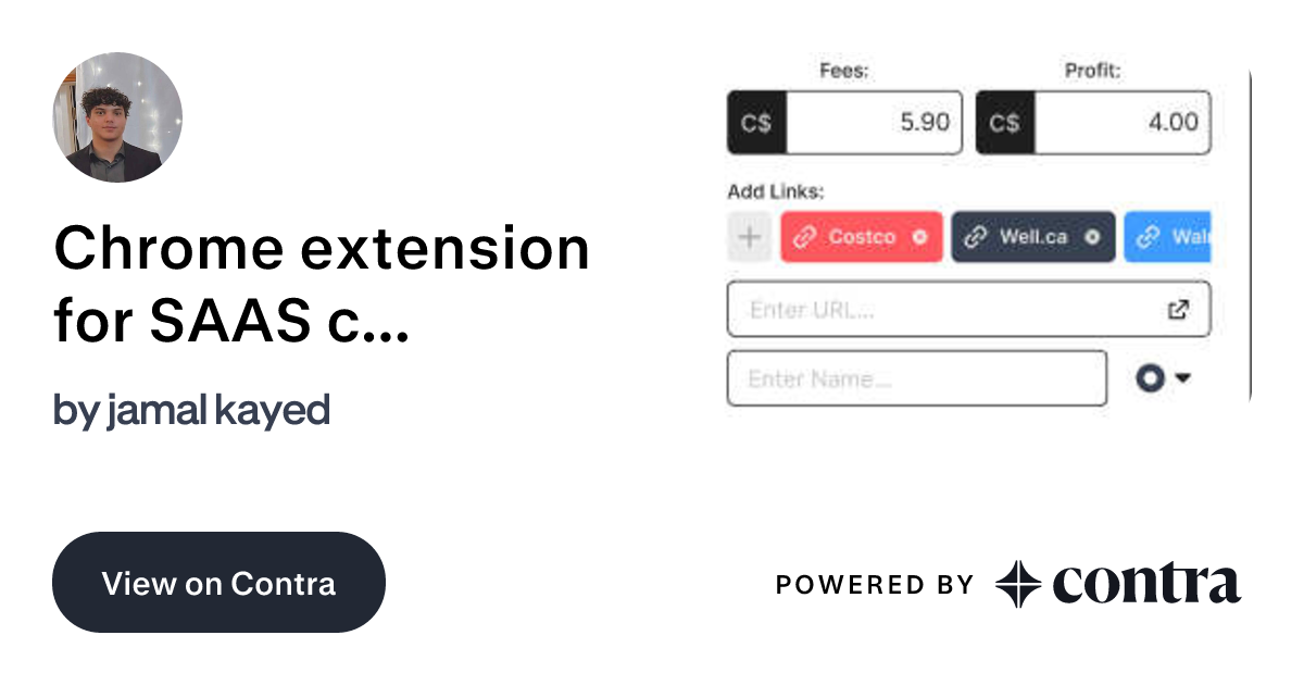 Chrome extension for SAAS company by jamal kayed
