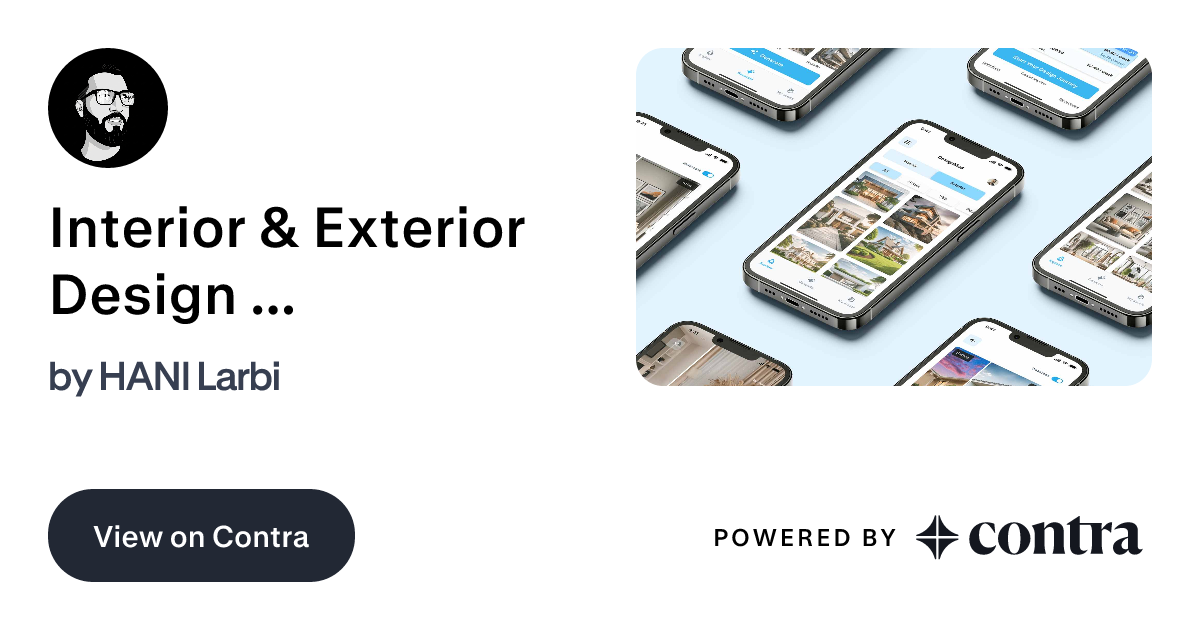 Interior & Exterior Design App with AI-Powered Personalization by HANI Larbi