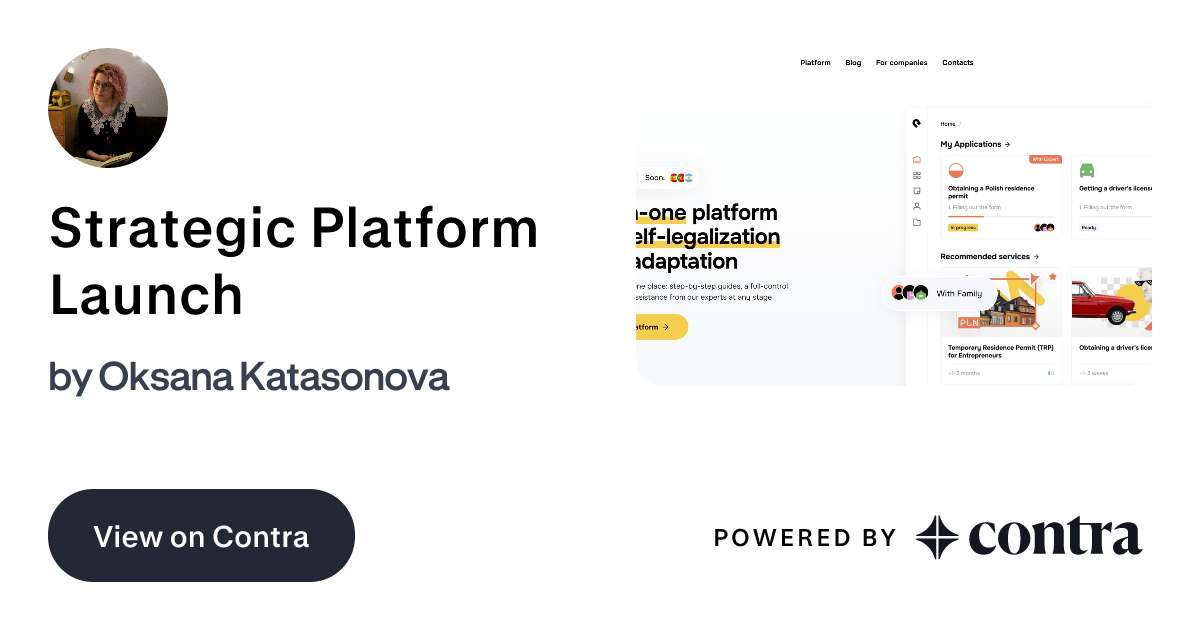 Strategic Platform Launch by Oksana Katasonova