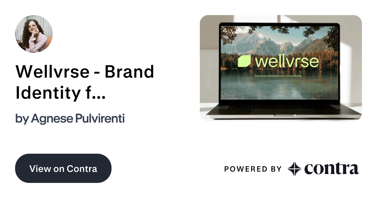 Wellvrse - Brand Identity for a VR wellness app by Agnese Pulvirenti