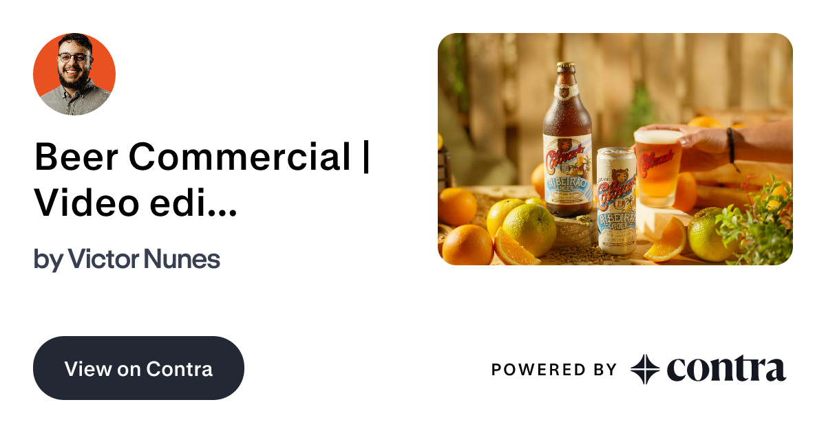 Beer Commercial | Video editing + Motion design by Victor Nunes