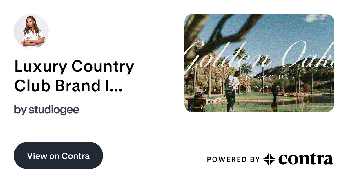 Luxury Country Club Brand Identity by studiogee