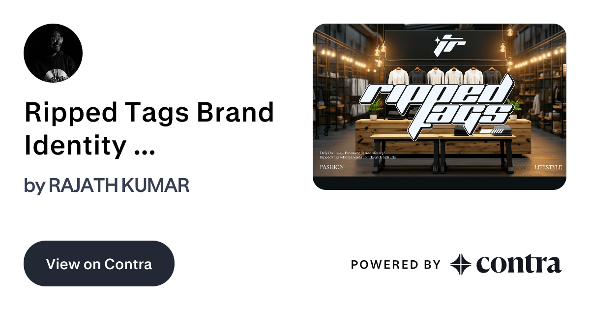 Ripped Tags Brand Identity :: Behance by RAJATH KUMAR