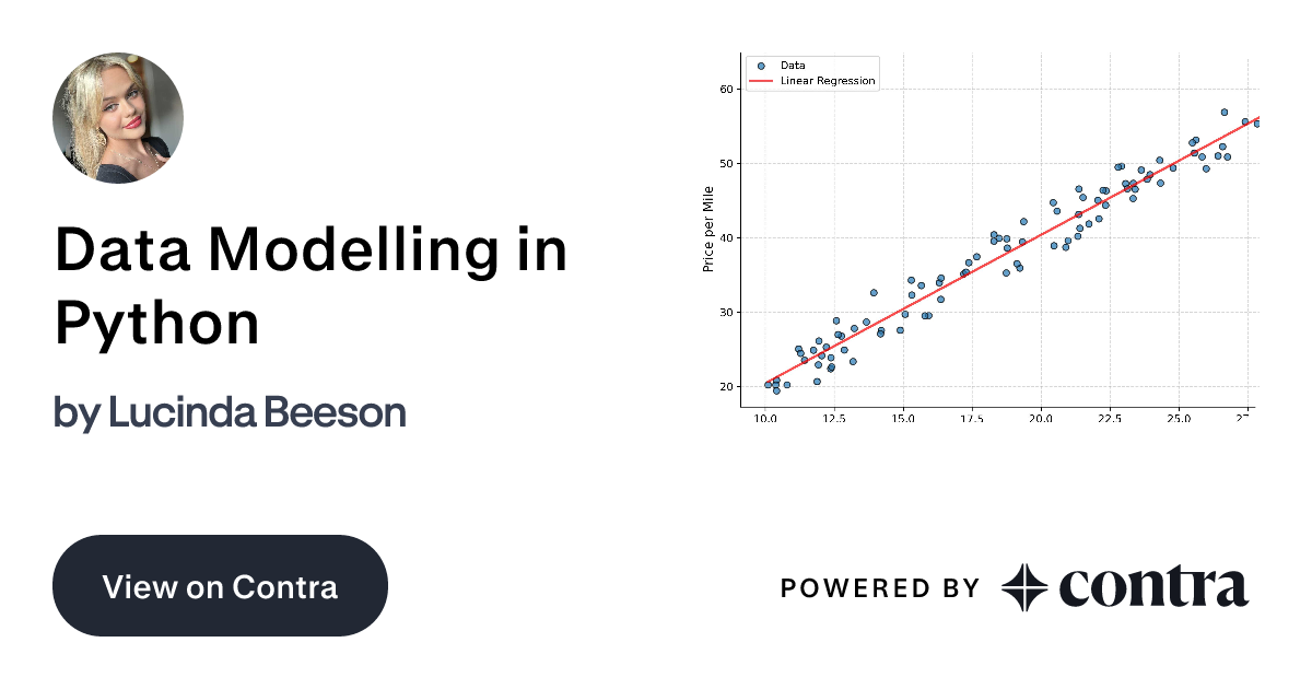 Data Modelling in Python by Lucinda Beeson