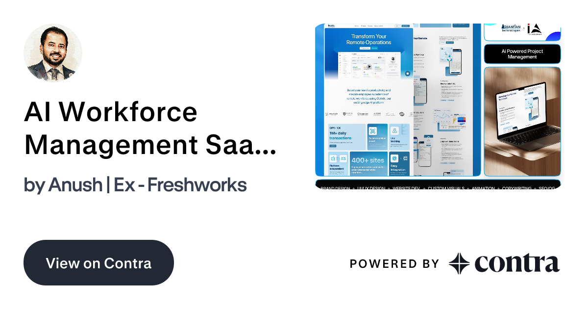 AI Workforce Management SaaS| Web Dev + UI Design + Illustration by ...
