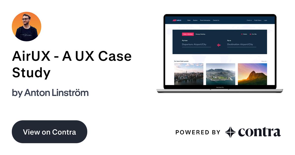 AirUX - A UX Case Study by Anton Linström