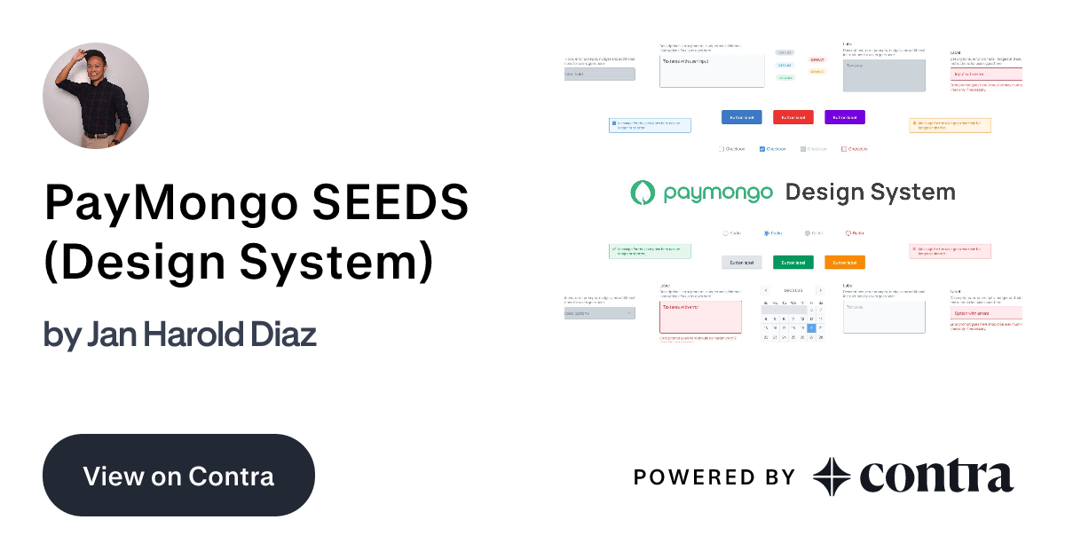 PayMongo SEEDS (Design System) by Jan Harold Diaz