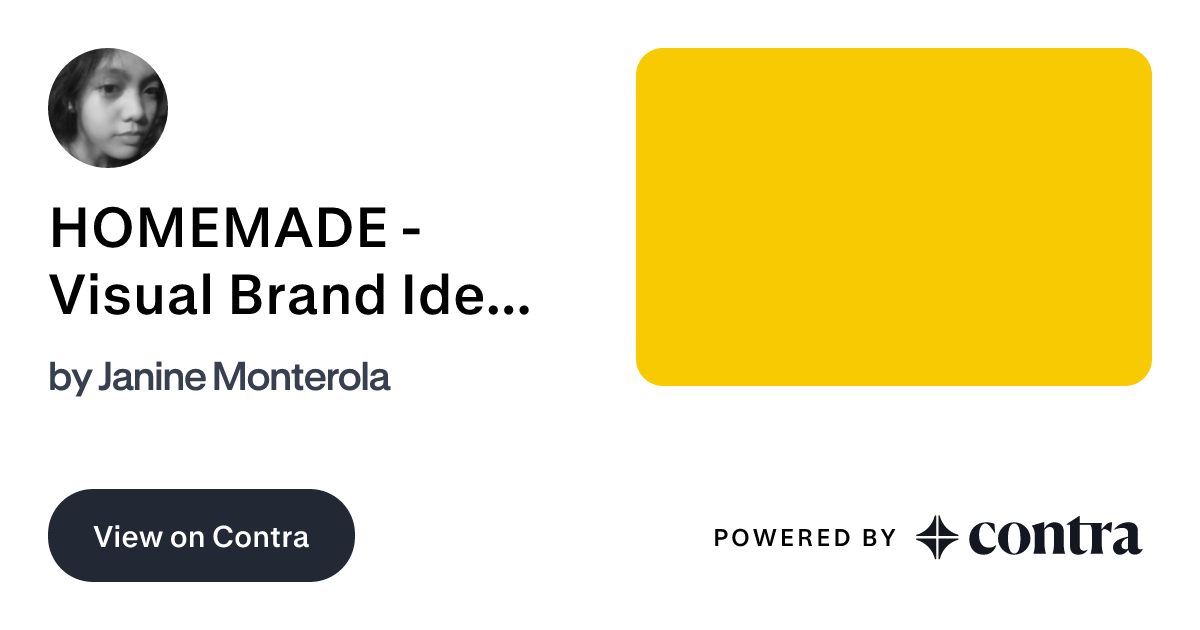 HOMEMADE - Visual Brand Identity by Janine Monterola