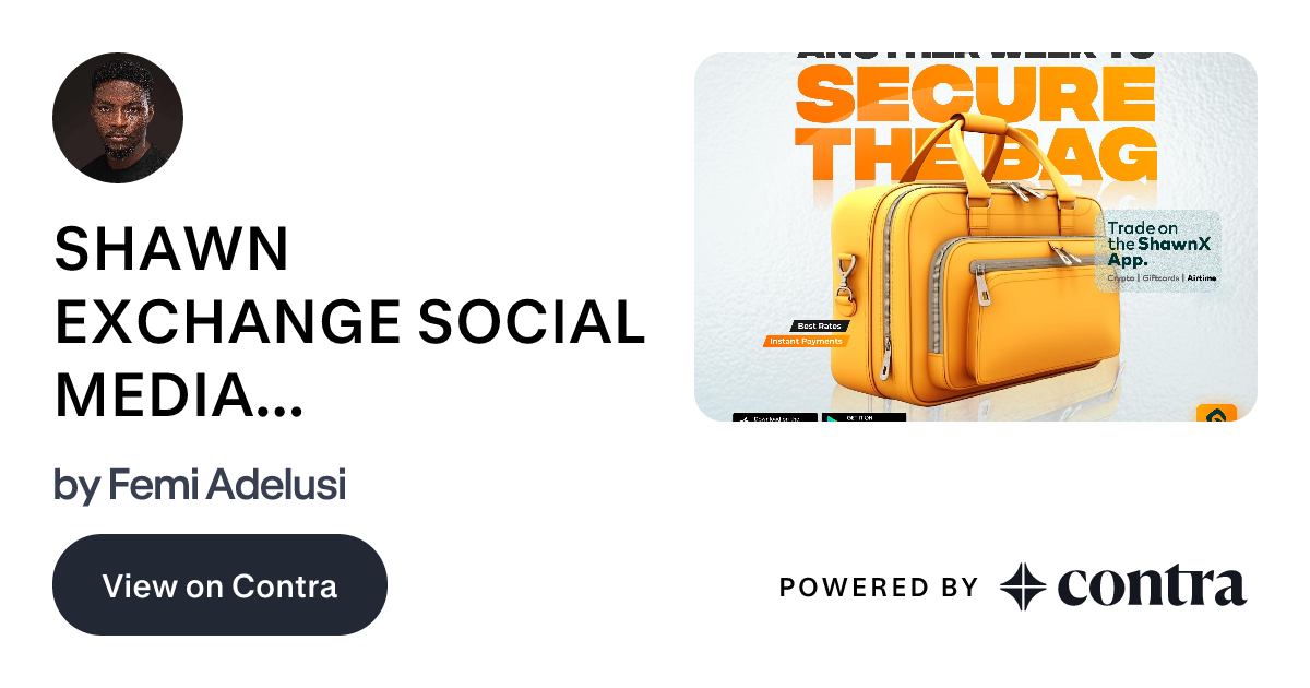 SHAWN EXCHANGE SOCIAL MEDIA VISUALS AND MANAGEMENT. by Femi Adelusi