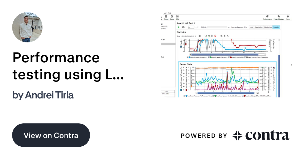Performance testing using LoadUI by Andrei Tirla