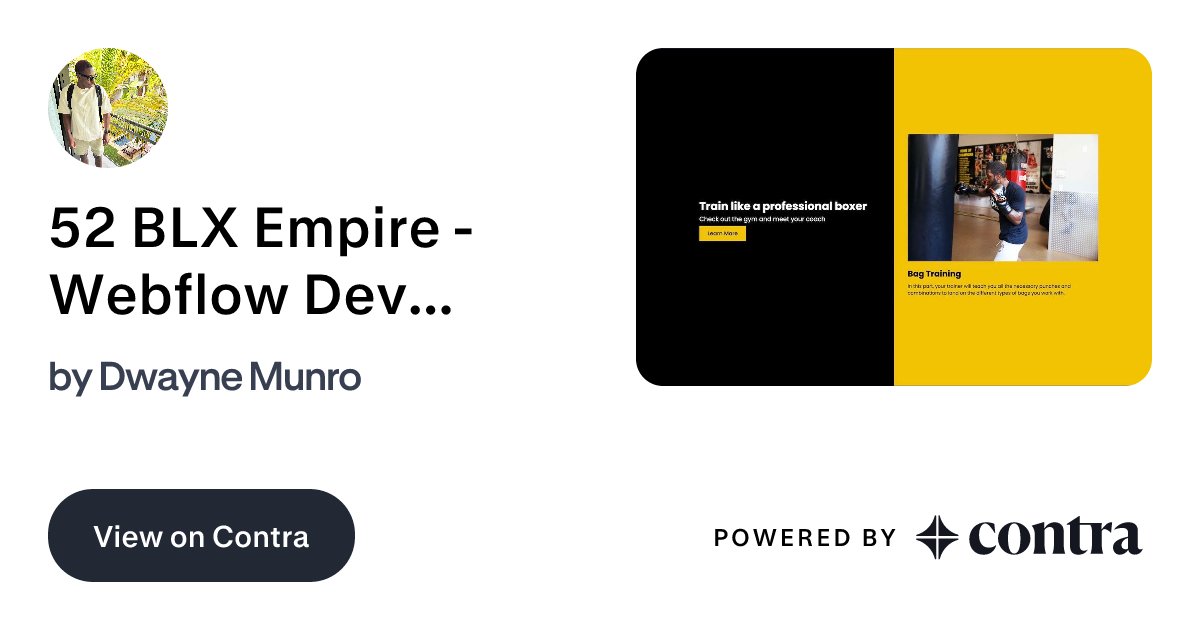 52 BLX Empire - Webflow Development by Dwayne Munro