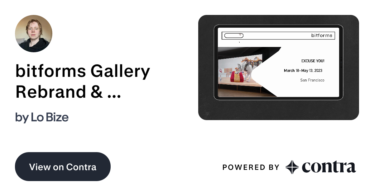 bitforms Gallery Rebrand & Site Redesign by Lo Bize