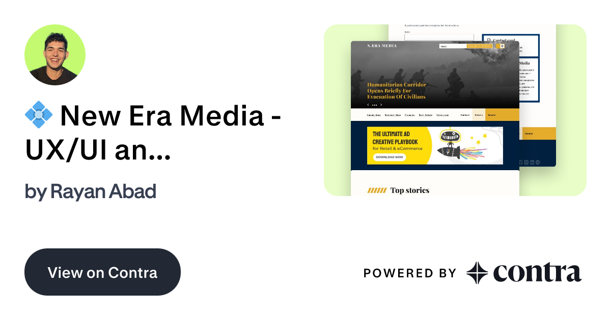 💠 New Era Media - UX/UI and Development by Rayan Abad