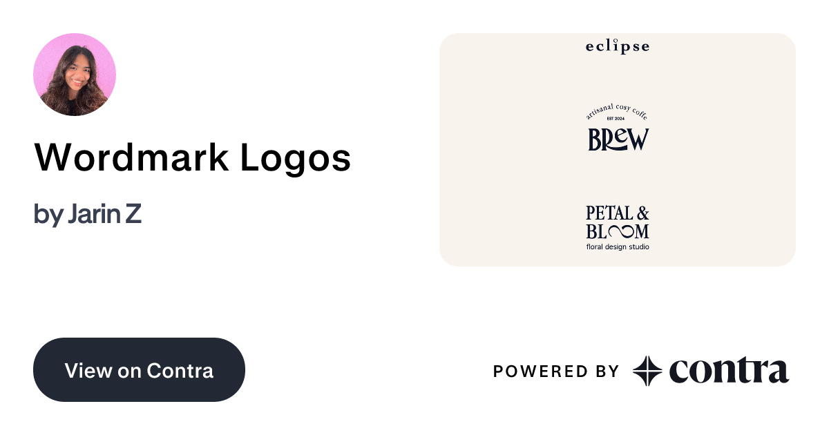 Wordmark Logos by Jarin Z