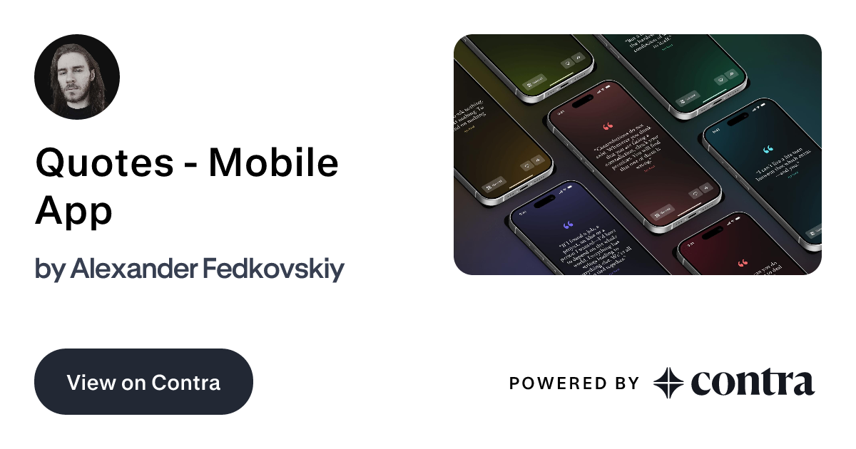 Quotes - Mobile App by Alexander Fedkovskiy