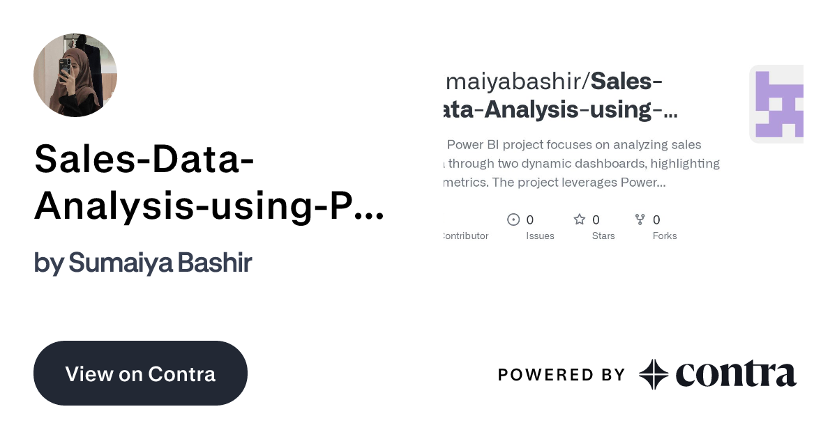 Sales-Data-Analysis-using-Power-BI by Sumaiya Bashir