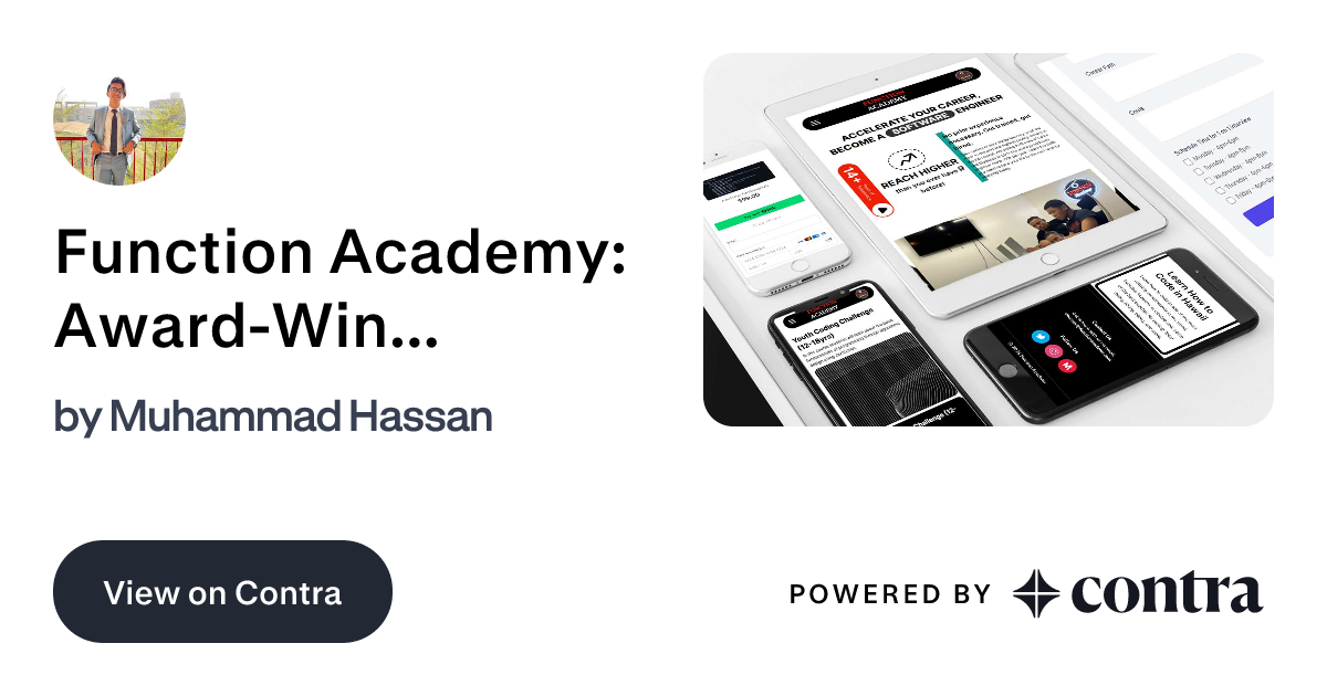 Function Academy: Award-Winning Website Development by Muhammad Hassan