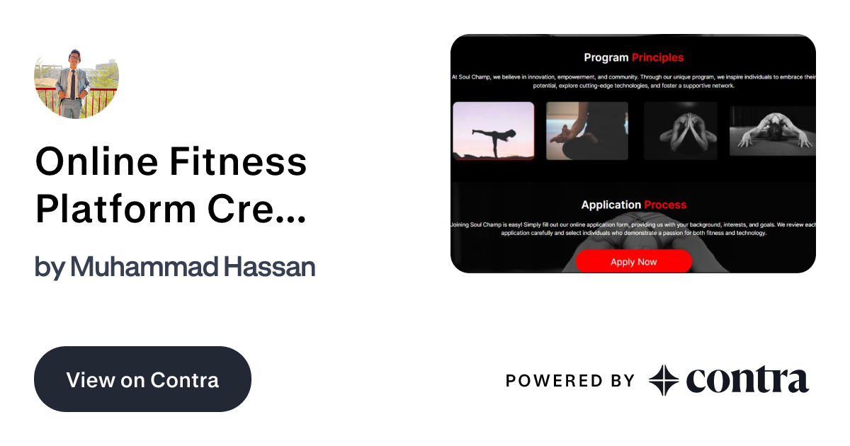 Online Fitness Platform Created With React/Next.js &Tailwind CSS by Muhammad Hassan